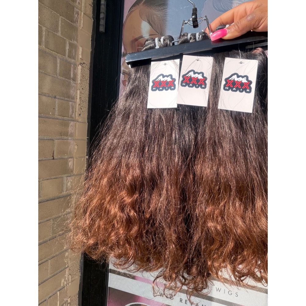 Hair | 18 Raw Indonesian Natural Curly Ombre Brown Hair Bundle | Poshmark